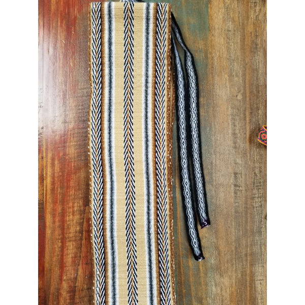 Handwoven Q'ero Chumpi Belt – Sage Moon