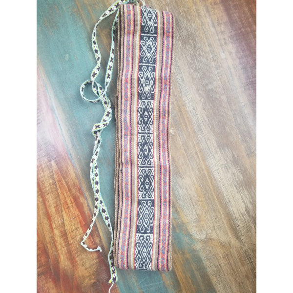 Handwoven Q'ero Chumpi Belt – Sage Moon