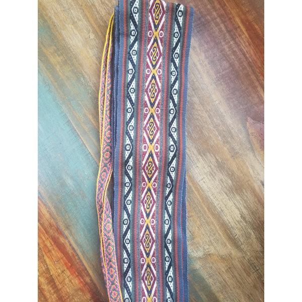 Handwoven Q'ero Chumpi Belt – Sage Moon