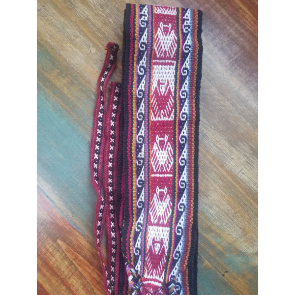 Handwoven Q'ero Chumpi Belt – Sage Moon
