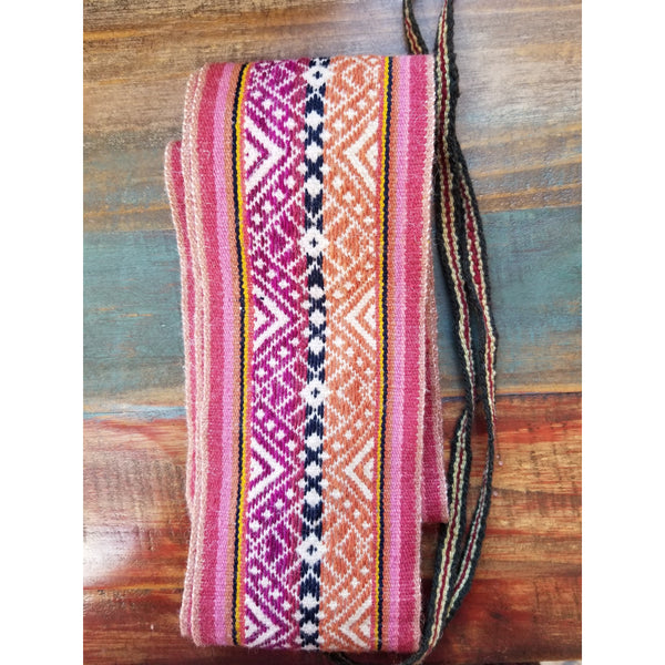 Handwoven Q'ero Chumpi Belt – Sage Moon