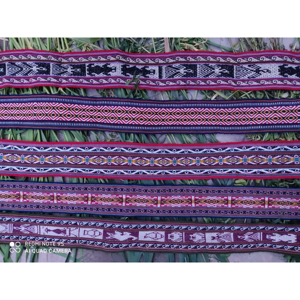 Handwoven Q'ero Chumpi Belt – Sage Moon