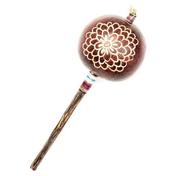 Hummingbird & Flower Rattle – Sage Moon